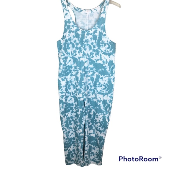 Colsie | Pants & Jumpsuits | Colsie Tie Dye Blue Jumpsuit Romper With ...